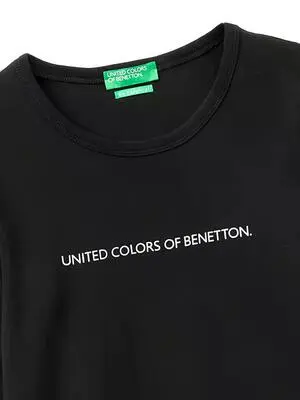 BENETTON Logo-print Long-sleeve T-shirt