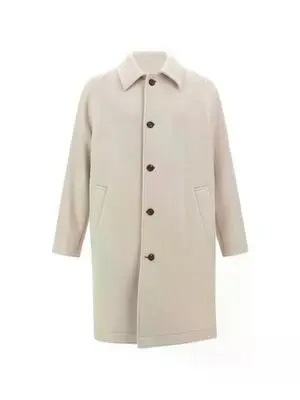 Eleventy Raglan-sleeve Button-up Coat