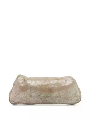 Fendi 2009 Borderline Suede Clutch Bag