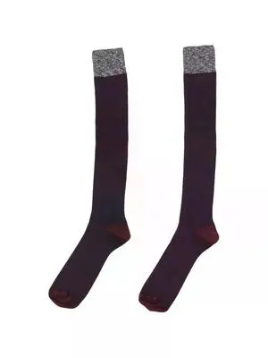 ANT45 Striped Cotton Socks - Blue