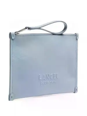 LANCEL Jour Logo-debossed Leather Pouch