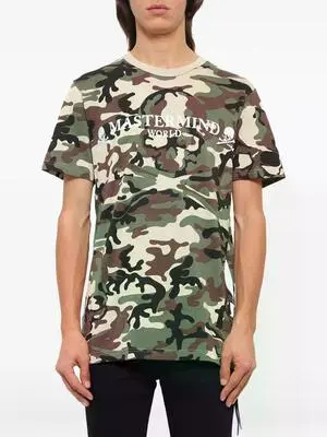 MASTERMIND WORLD Camouflage-print Logo-print T-shirt - Green