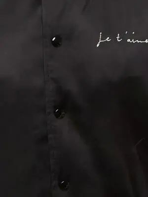Saint Laurent Je T'aime" Embellished Collar Bomber Jacket