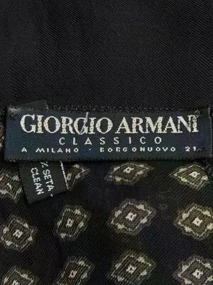 Giorgio Armani Geometric-print Silk Scarf