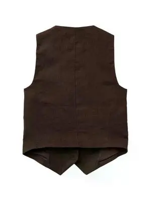BENETTON Button-up Linen Waistcoat