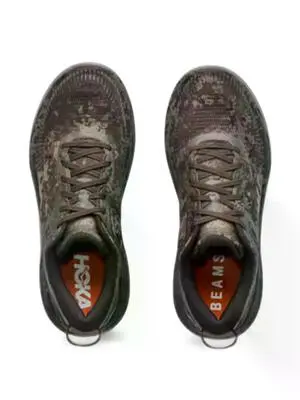 HOKA® X Beams Bondi Camouflage Sneakers - Brown