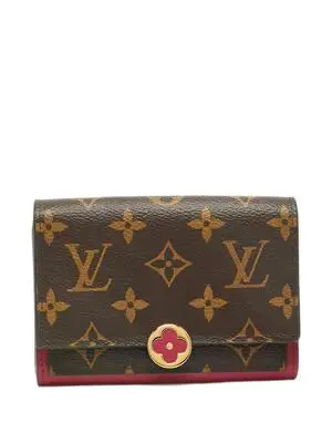 LOUIS VUITTON 2018 Flore Monogram Wallet - Brown