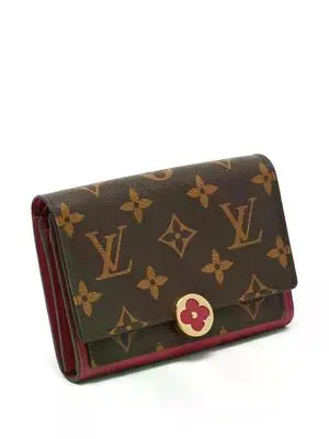 LOUIS VUITTON 2018 Flore Monogram Wallet - Brown
