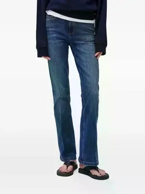 BENETTON Faded Effect Straight-leg Jeans - Blue