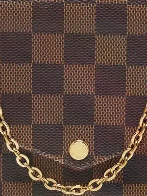 LOUIS VUITTON 2019 Felicie Damier Ebene Clutch Bag