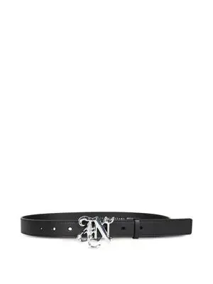 JUN/NAKAYAMA Logo Buckle Leather Belt