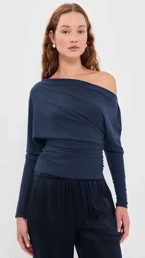 REFORMATION Landon Knit Top - Midnight