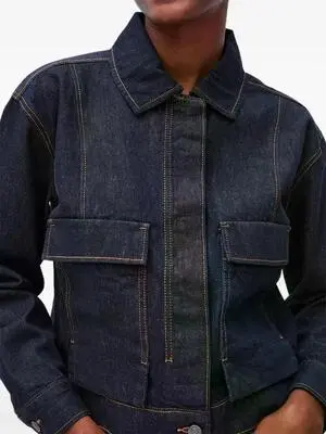 BENETTON Denim Jacket With Contrast Stitching