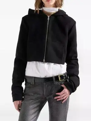 7 For All Mankind Cropped Hoodie