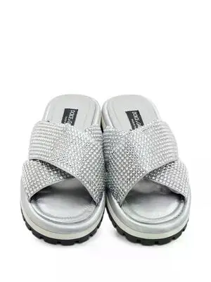 Dolce & Gabbana Crystal-embellished Platform Sandals