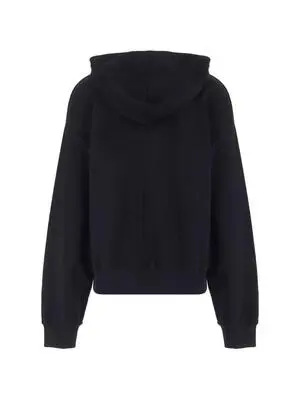 Matieres Fecales Graphic-print Zip-up Hoodie - Black