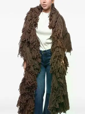 Dsquared2 Fringed Chunky-knit Scarf