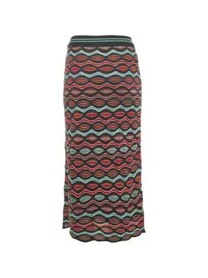 Missoni Wave-pattern Knitted Midi Skirt