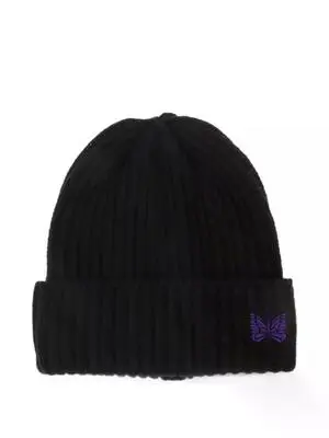 Needles Wool Beanie Hat - Black