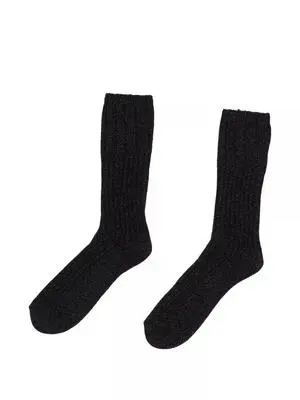 ANT45 Barcellona Ribbed Socks - Black