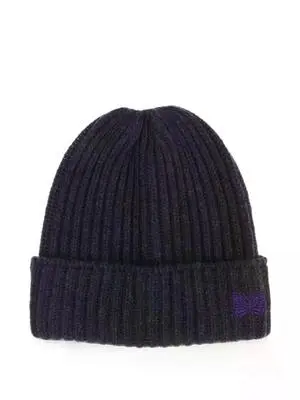 Needles Wool Beanie Hat - Blue