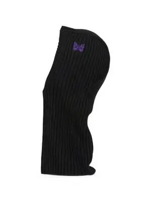 Needles Wool Ribbed-knit Balaclava - Black
