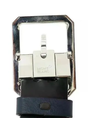 Montblanc Reversible Leather Belt - Blue