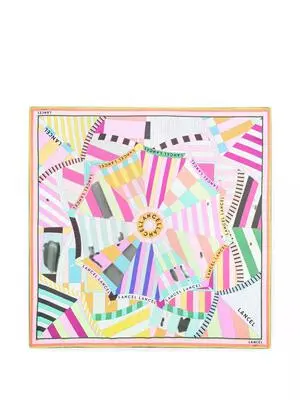 LANCEL Geometric-print Headband - Pink