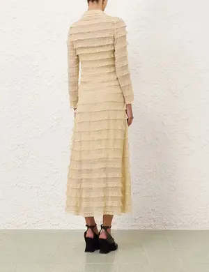 Zimmermann Ascent Lace Frill Dress