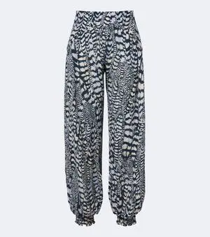 Johanna Ortiz Whispered Motion Silk Georgette Balloon Pants