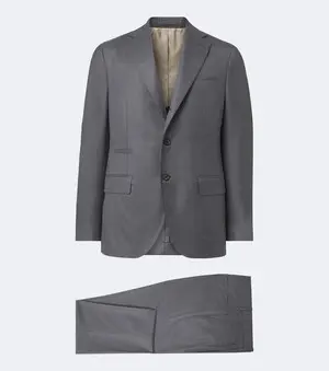 Eleventy Single-breasted Wool Suit - Grey