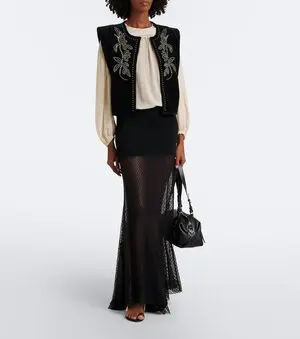 Isabel Marant Étoile Ioana Lace Maxi Skirt