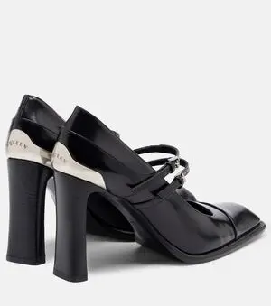 Alexander McQueen Leather Mary Jane Pumps