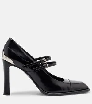 Alexander McQueen Leather Mary Jane Pumps