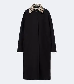 RÓHE Calf Hair-trimmed Virgin Wool Coat