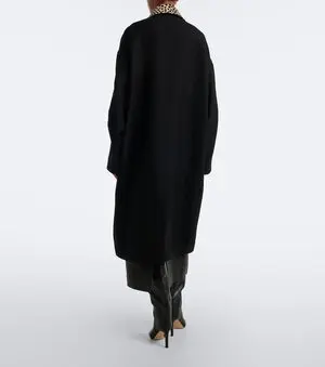 RÓHE Calf Hair-trimmed Virgin Wool Coat