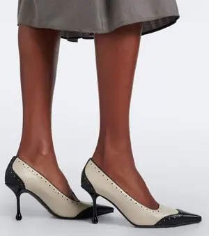 JIMMY CHOO Ixia Leather Pumps