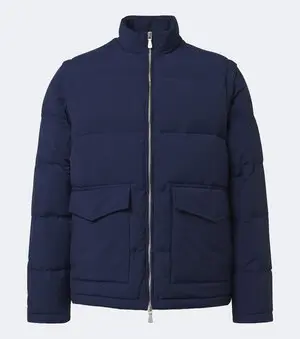 Eleventy Wool-blend Down Jacket