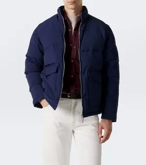 Eleventy Wool-blend Down Jacket