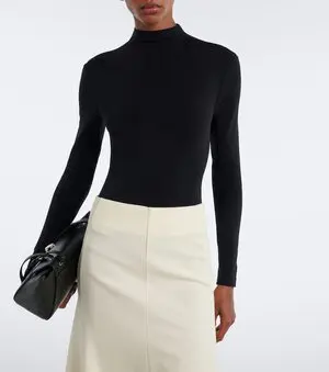 Wolford Shaping Turtleneck Jersey Bodysuit