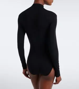 Wolford Shaping Turtleneck Jersey Bodysuit