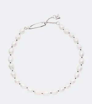 Prada Pearl Necklace - Silver