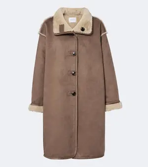 Velvet By Graham & Spencer Yves Teddy-trimmed Coat - Beige