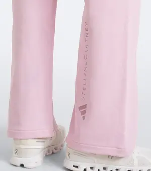 Adidas By Stella McCartney Logo Cotton Jersey Sweatants