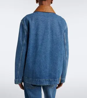 Bottega Veneta Intrecciato Oversized Denim Jacket