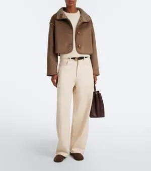 Velvet By Graham & Spencer Esme Cropped Jacket - Brown