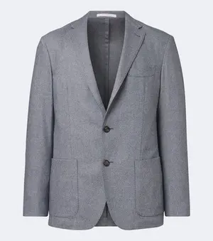 Eleventy Wool, Cotton, And Cashmere Blazer - Blue