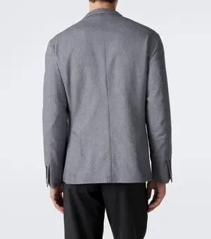 Eleventy Wool, Cotton, And Cashmere Blazer - Blue