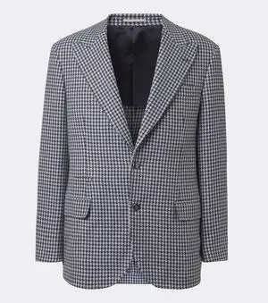 Brunello Cucinelli Houndstooth Cashmere Blazer