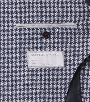 Brunello Cucinelli Houndstooth Cashmere Blazer
